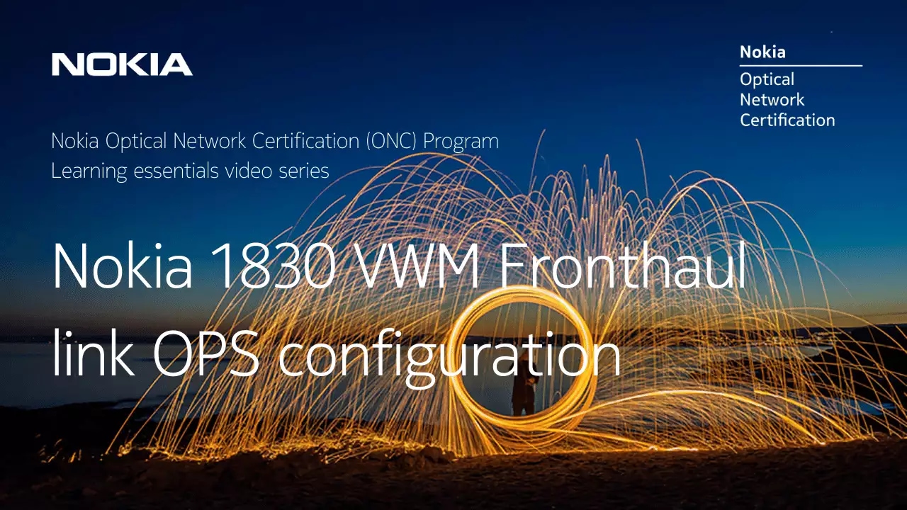 Nokia Optical Network Certification (ONC) Self-Paced | Nokia